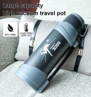 China 2000ML Vacuum Travel Pot Termos 2 Lt Large Capacity Stainless Steel Double Wall With Handle for sale