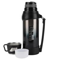 China 2L 304 Stainless Steel  Vacuum Travel Pot Outdoor Flasks With Handle Belt for sale