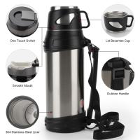 China Insulated 	Vacuum Travel Pot Wide Mouth 18/8 Stainless Steel Thermos For S Keep Cold & Hot Beverages For 48 for sale