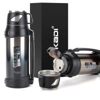 China 2 Liter Vacuum Travel Pot Stainless Steel Water Bottle Insulated Chilly Bottle 2000ml for sale