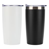 China 600ML 2022 Custom stainless steel cup Stainless Steel vacuum flask with straws and lid for sale