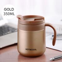 China 350ml Custom Mugs With Logo, Promotional  Insulated Coffee Or Tea Mugs With Lid And Handles for sale