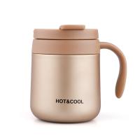 China 350ML Christmas Promotion Leak Proof Stainless Steel Coffee Tumbler With Handle,  Double Wall Insulated Coffee Cups With Lid for sale