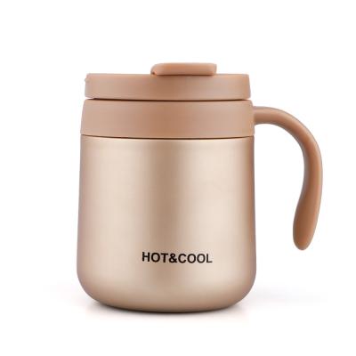 China 350ML Christmas Promotion Leak Proof Stainless Steel Coffee Tumbler With Handle,  Double Wall Insulated Coffee Cups With Lid for sale