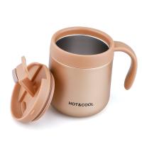 China 350ML Christmas Promotion Leak Proof Stainless Steel Coffee Tumbler With Handle,  Double Wall Insulated Coffee Cups With Lid for sale