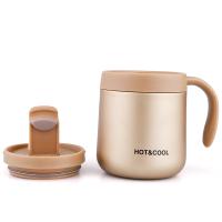 China 350ML Christmas Promotion Leak Proof Stainless Steel Coffee Tumbler With Handle,  Double Wall Insulated Coffee Cups With Lid for sale