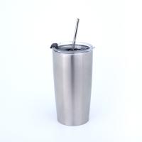 China Popular 20 oz Stainless Steel Mug With Lid And Straw, Double Wall Travel Coffee Mug With Straw/ for sale