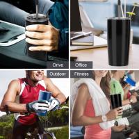 China 600Ml Coffee Cups Custom Vacuum Stainless Steel Tumbler, Insulation Double Wall Flask Thermal Cup With Lid 20 oz^ for sale