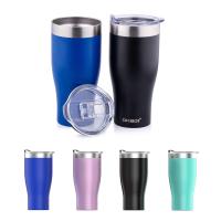 China Wholesale 20 oz 30 OZ  Private Label Stainless Steel Insulated Double Wall Coffee Tumbler Cups Mugs With Lid for sale