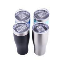 China custom print eco coffee travel mug insulated stainless steel gold travel mug with logo for sale