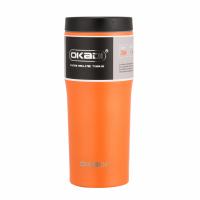 China 2023 best seller stock mug black blue orange coffee mug stainless steel beer cup with pressing lid for sale