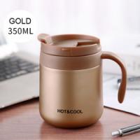 China 350ml Custom  Leak Proof Stainless Steel Coffee Mugs With Logo, Promotional Insulated Coffee Or Tea Tumbler With Lid And Handles for sale