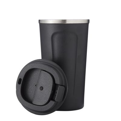 China Double Wall Insulated Vacuum Cup Stainless Steel Custom Coffee Mug with lids for Travel 12oz & 17ozoz for sale
