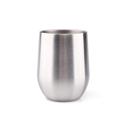 China 2022 New Wood Pattern Double-Walled Vacuum Egg Cups Stainless Steel Mugs  With Straw for sale