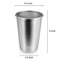 China 16oz Single Wall Metal Pint Cup Beer Mug, Stainless Steel Party Cup With Colorful,Christmas Hot Sell Wine Cup Tumbler for sale
