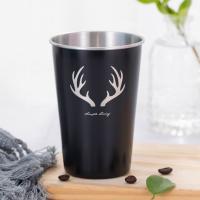 China 16oz Single Wall Metal Pint Cup Beer Mug, Stainless Steel Party Cup With Colorful,Christmas Hot Sell Wine Cup Tumbler for sale