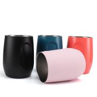 China 2020 New Design 380ml Beer Coffee Mugs Wine Tumbler Egg Shaped Stainless Steel Water Bottle for sale