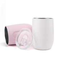 China 2020 New Design 380ml Beer Coffee Mugs Wine Tumbler Egg Shaped Stainless Steel Water Bottle for sale