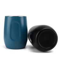 China Feiyou Hot Selling Cups Double Wall Stainless Steel Wine Tumbler Glitter Egg Shape Mugs With Sliding Lid 380ml for sale