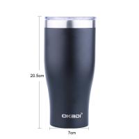 China Wholesale 20 oz 30 OZ  Private Label Stainless Steel Insulated Double Wall Coffee Tumbler Cups Mugs With Lid for sale