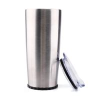 China 600ml hot sell Double Wall Stainless Steel Vacuum insulated water bottle Thermos Mugs with foldable straw for sale