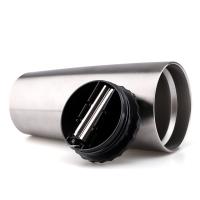 China 600ml hot sell Double Wall Stainless Steel Vacuum insulated water bottle Thermos Mugs with foldable straw for sale