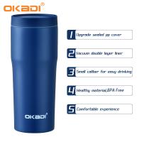 China 480ML High Quality, Convenient And Healthy Double Wall Stainless Steel Vacuum Tumbler with Lid for sale