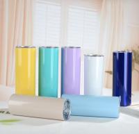 China Multi Color Customized 20OZ Straight Skinny Sublimation Blanks Tumbler Cups In Bulk Sublimation for sale