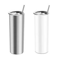 China Low Price And MOQ 20OUNCE Christmas Gifts Straight Skinny Sippy Cup Sublimation Blanks Tumblers With Lid And straw for sale