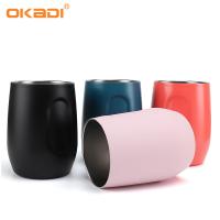 China 415ml New Design Double Wall  Insulated Coffee Mug Stainless Steel Tumbler Cup Food Grade Ppsealing  Lid for sale