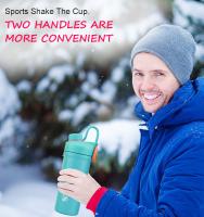 China 600ml Vacuum Flask Insulated Shaker Flask Hot Water Bottle Double Walled Travel Car Thermos Shake Cup for sale