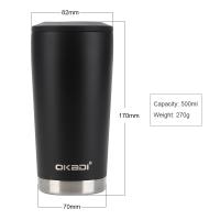 China OKADI 16oz Double Walled Eco Friendly Travel 304 Stainless Steel Vacuum Modern Mug with Lid for sale