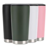 China ChinaSupply Accept Customization 16oz Vacuum Stainless Steel Mugs Cup  With Lid Popular Beer Tumbler for sale