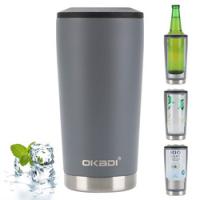 China ChinaSupply Accept Customization 16oz Vacuum Stainless Steel Mugs Cup  With Lid Popular Beer Tumbler for sale