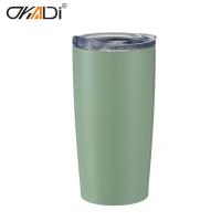 China Factory Wholesale 600ml Double Wall Stainless Steel Thermos Vacuum Coffee Mug with Lid for sale