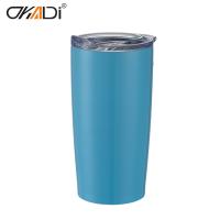 China Factory Wholesale 600ml Double Wall Stainless Steel Thermos Vacuum Coffee Mug with Lid for sale