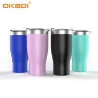 China Bpa Free Double Wall Steel Vacuum Flask Insulated Travel Tumbler Flask Coffee Mug for sale