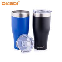 China Bpa Free Double Wall Steel Vacuum Flask Insulated Travel Tumbler Flask Coffee Mug for sale