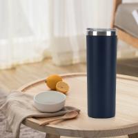China Hot Selling Stainless Steel Vacuum Flask Straight Tumbler Travel Mugs with Slide Lid for sale