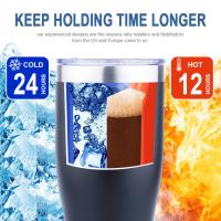 China High Quality Stainless Steel Vacuum Flask Insulated Travel Tumbler Portable with Lid for sale