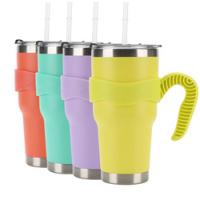China Eco Friendly Stainless Steel Vacuum Flask Insulated Travel Tumbler Coffee Mugs with Lid for sale