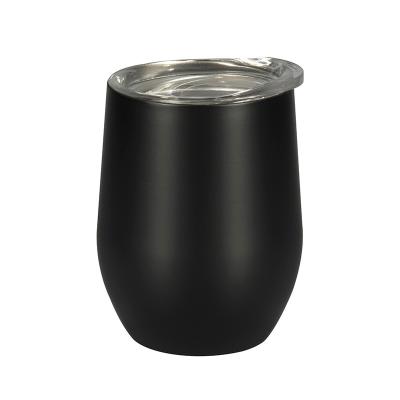 China 12oz Customized Stainless Steel Vacuum Insulated Wine Tumbler Coffee Mugs with Lid and Straw for sale