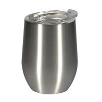 China 12oz Customized Stainless Steel Vacuum Insulated Wine Tumbler Coffee Mugs with Lid and Straw for sale
