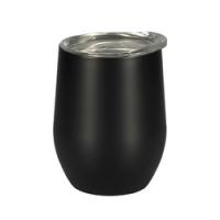 China 12oz Customized Stainless Steel Vacuum Insulated Wine Tumbler Coffee Mugs with Lid and Straw for sale