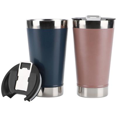 China Customized Stainless Steel Vacuum Coffee Tumbler Flask Tumbler Mugs with Slide Lid for sale
