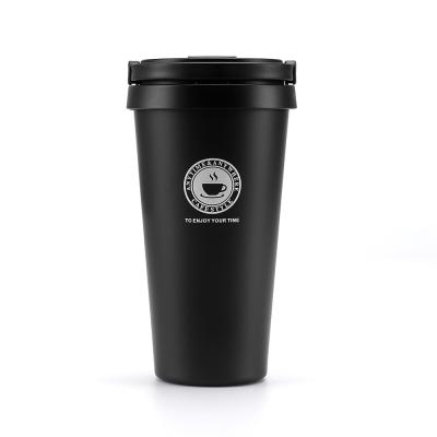 China Popular 450ml Stainless Steel Vacuum Straight Coffee Tumbler Travel Portable Mugs for sale