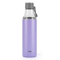China Double Wall Stainless Steel Cup Water Bottle Thermos Vacuum Tea Flask Two Lid for sale