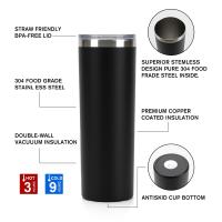 China Camping Travel Stainless Steel Vacuum Tumbler 460ml Capacity for sale