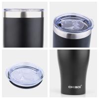 China Wholesale 600ml 900ml Big Capacity Vacuum Flask Travel Stainless Steel Coffee Mugs With Custom logo Pattern and Colors for sale