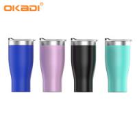 China Wholesale 600ml 900ml Big Capacity Vacuum Flask Travel Stainless Steel Coffee Mugs With Custom logo Pattern and Colors for sale